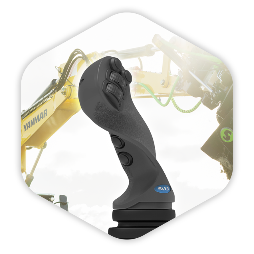 Joystick Excavator - Operator Controls - SVAB