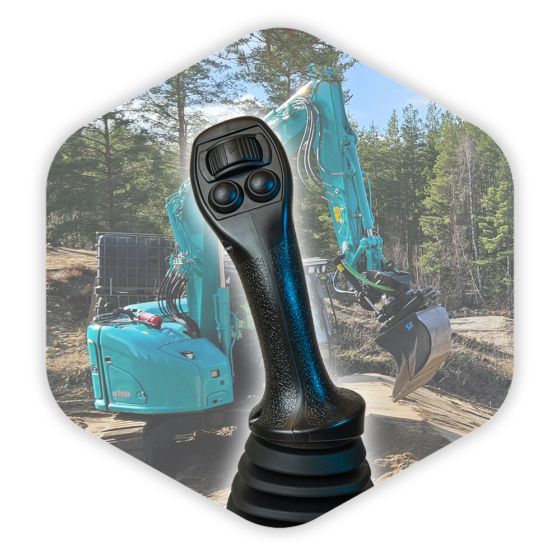 Joystick Excavator - Operator Controls - SVAB